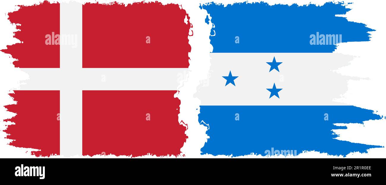 Denmark honduras flag Stock Vector Images - Alamy
