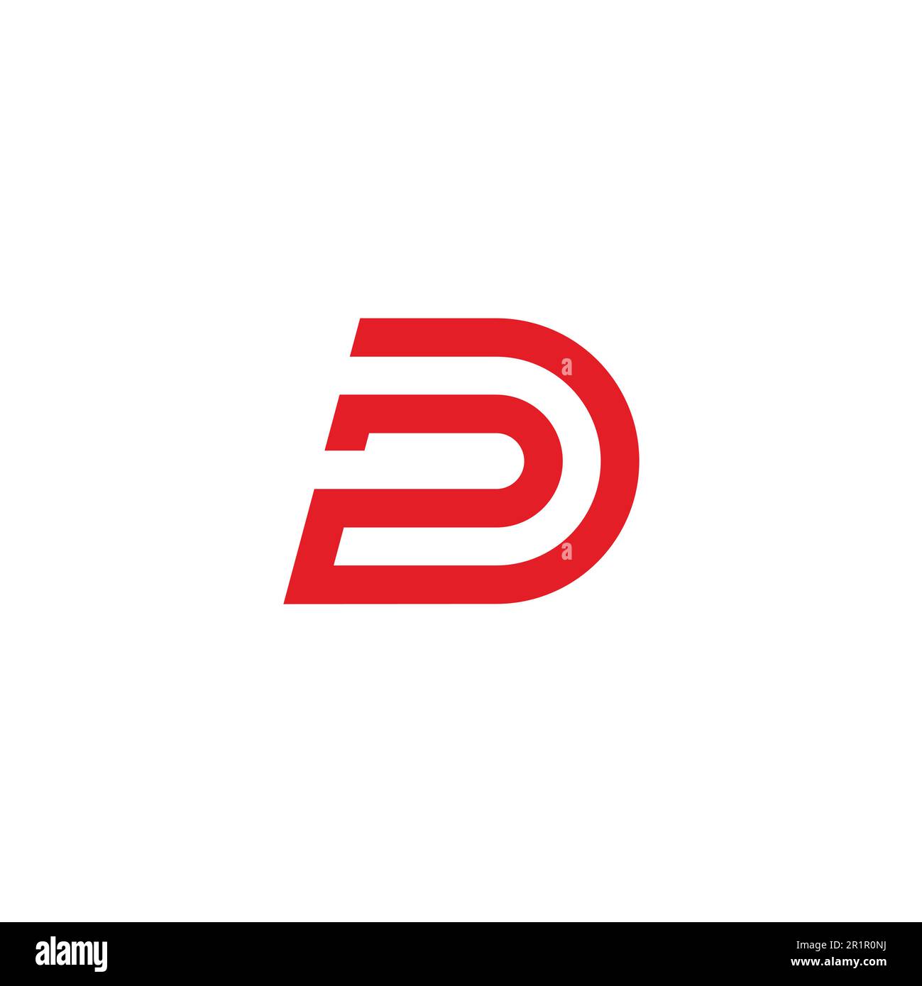 letter 2d simple geometric line logo vector Stock Vector Image & Art ...