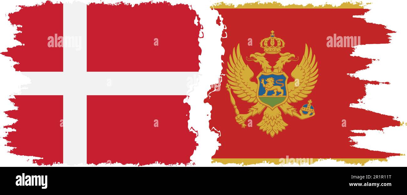 Montenegro denmark flag hi-res stock photography and images - Alamy