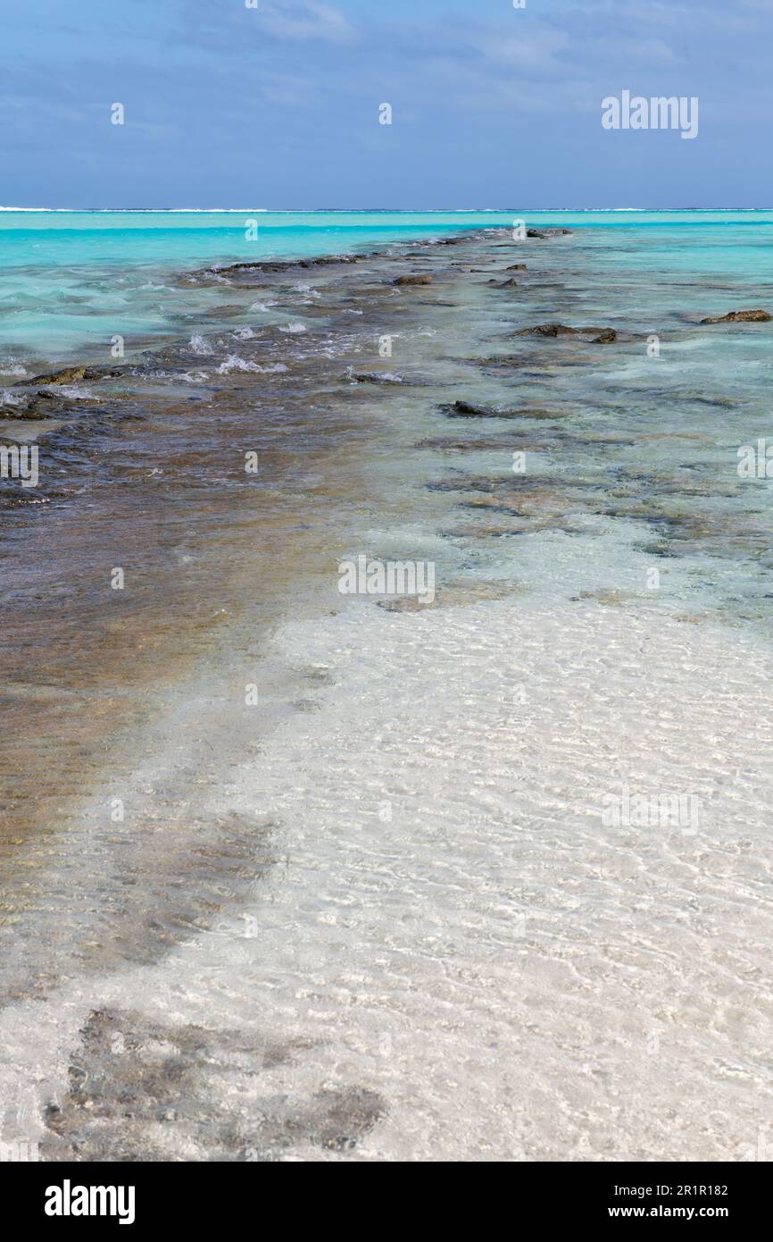 New Zealand, Cook Islands, Aitutaki, One Foot Island Stock Photo - Alamy