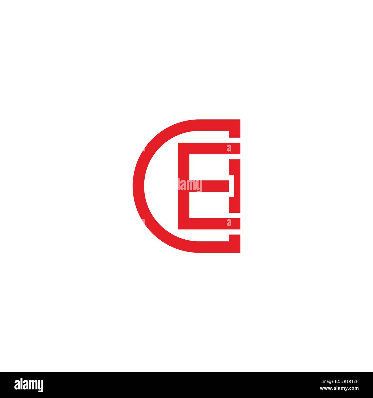 letter ce linked geometric logo vector Stock Vector Image & Art - Alamy