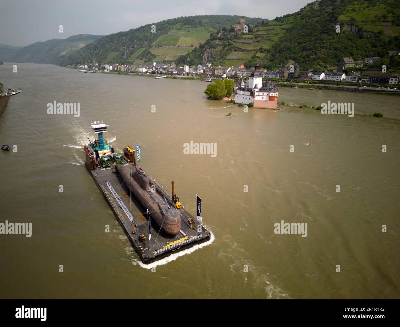 Pfalzgrafenstein castle aerial hi-res stock photography and images - Alamy