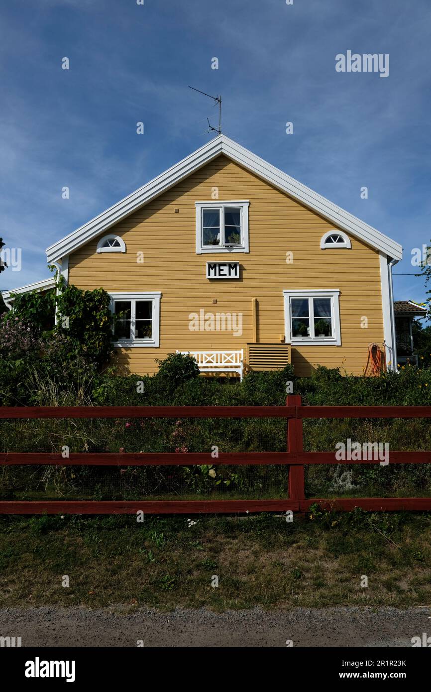 Sweden, summer, Mem railway station at Göta canal Stock Photo - Alamy