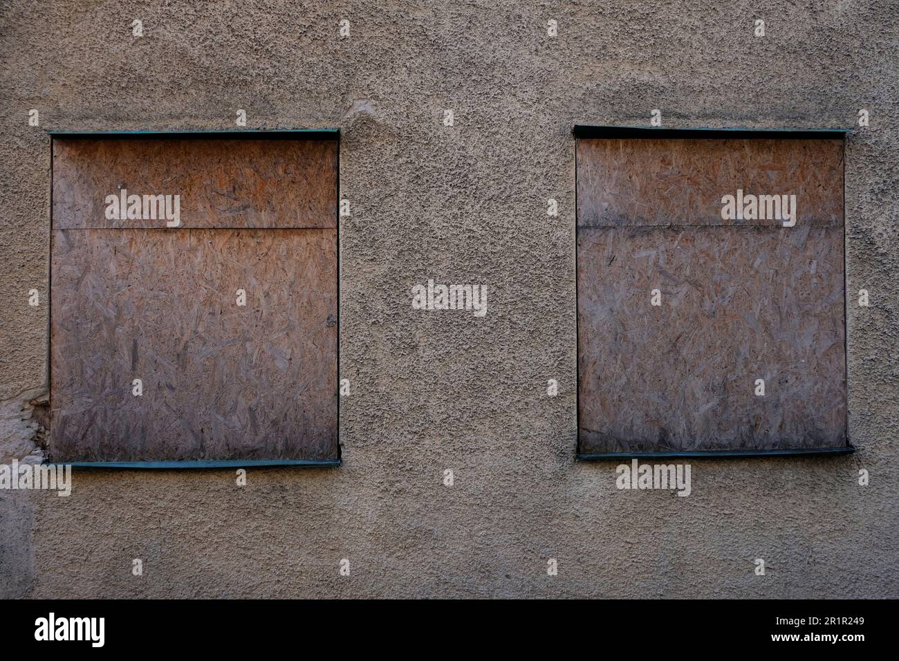 Nailed up windows hi-res stock photography and images - Alamy