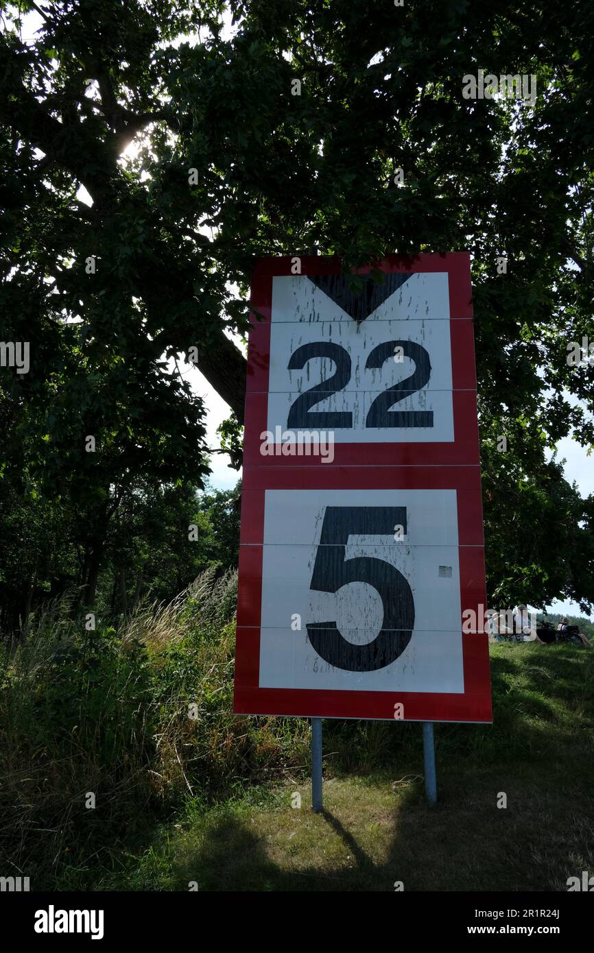 Sweden, summer, signs at Göta canal Stock Photo - Alamy