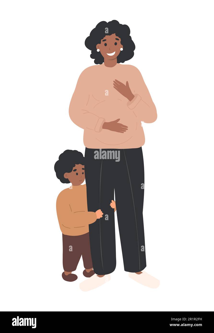 Big beautiful black woman Stock Vector Images - Alamy