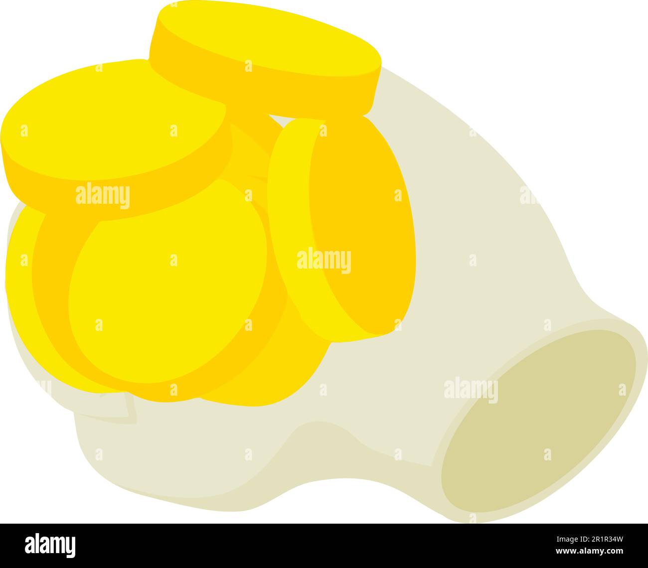 Transparency concept icon isometric vector. Several golden coin in ...