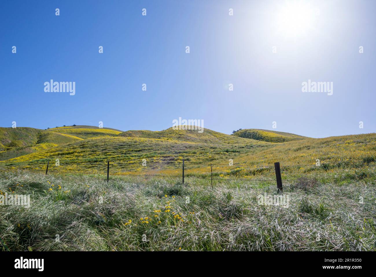 Views of the Temblor Range part of the California Coast Ranges in San ...