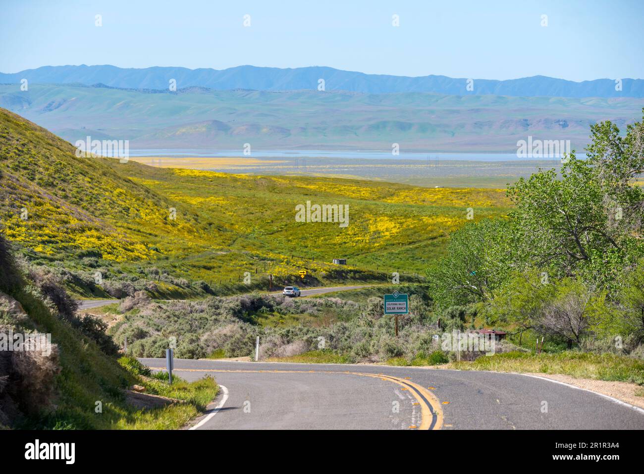 Views of the Temblor Range part of the California Coast Ranges in San ...