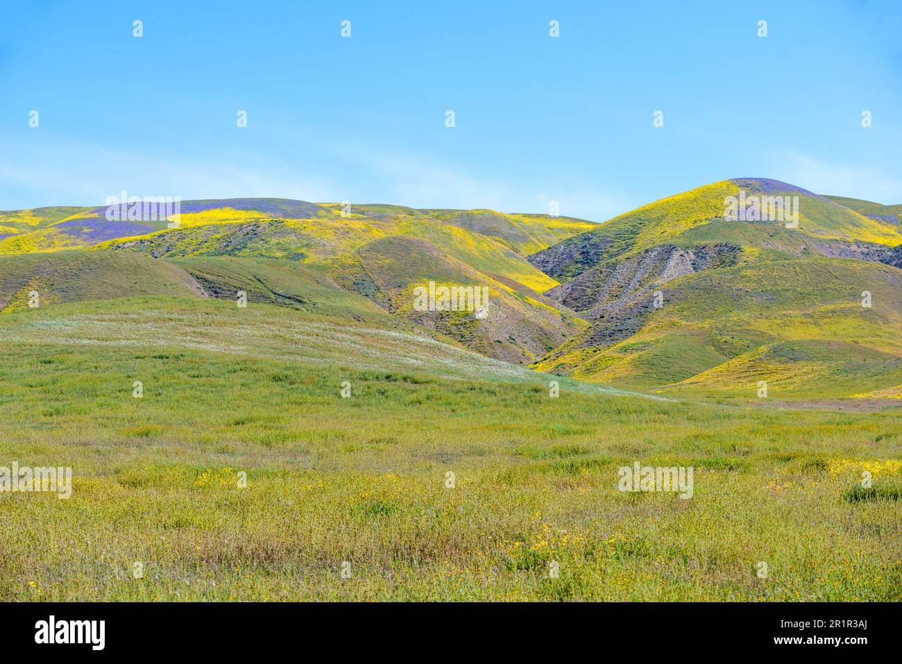 Views of the Temblor Range part of the California Coast Ranges in San ...