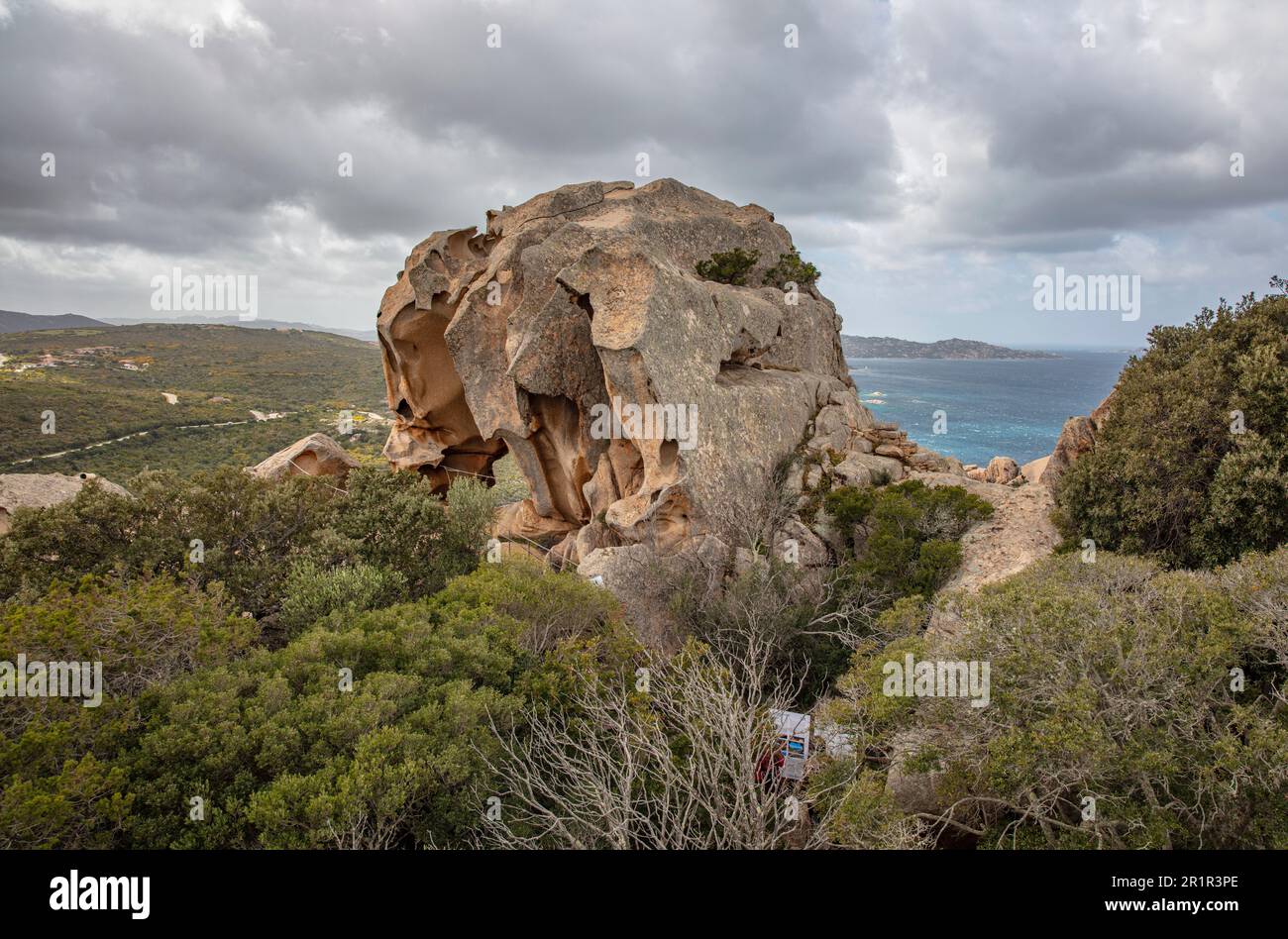 Italy, Sardinia, Emerald Coast, Costa Smeralda, La Roccia dell'Orso ...