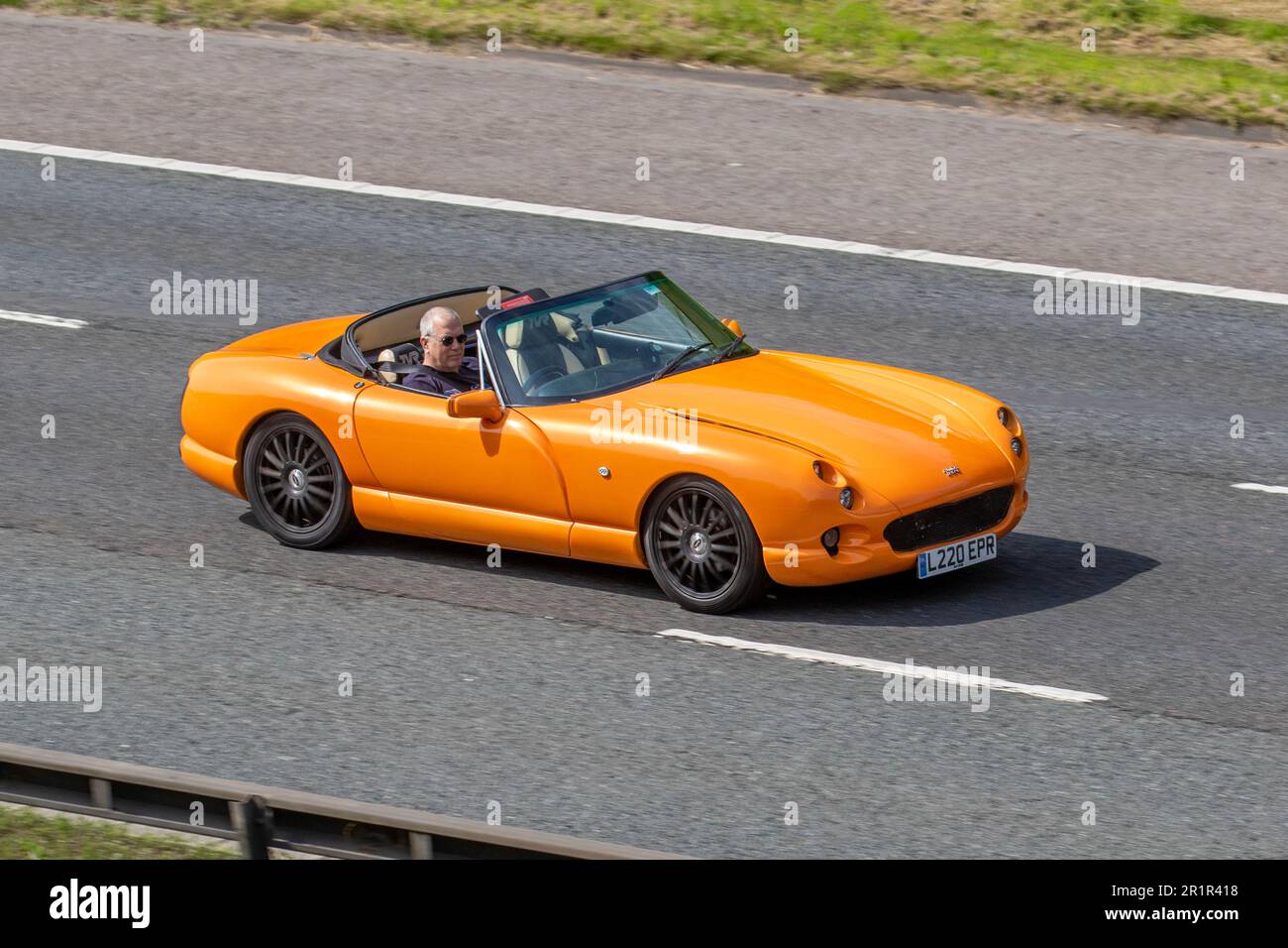 1994 90s nineties British TVR Chimaera Orange Sports Car Cabriolet ...