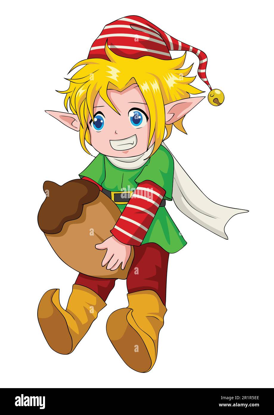 Cartoon illustration of an elf Stock Vector Image & Art - Alamy