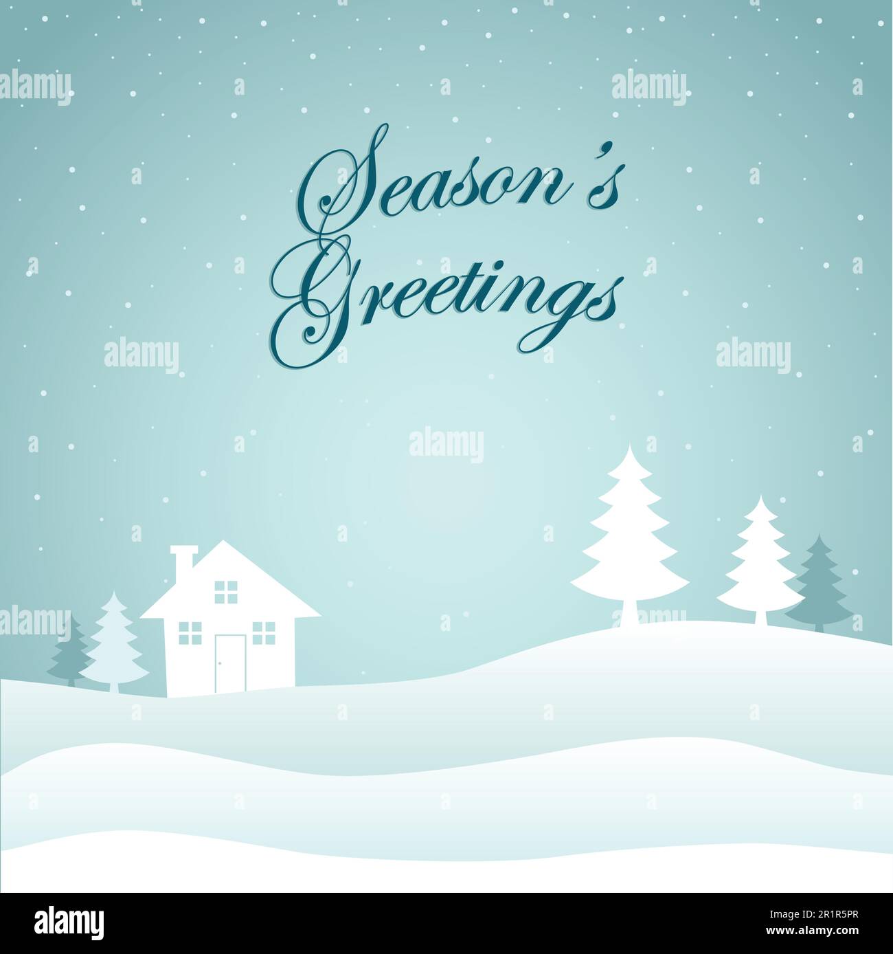 Snowfall in forest beautiful winter Stock Vector Images - Alamy