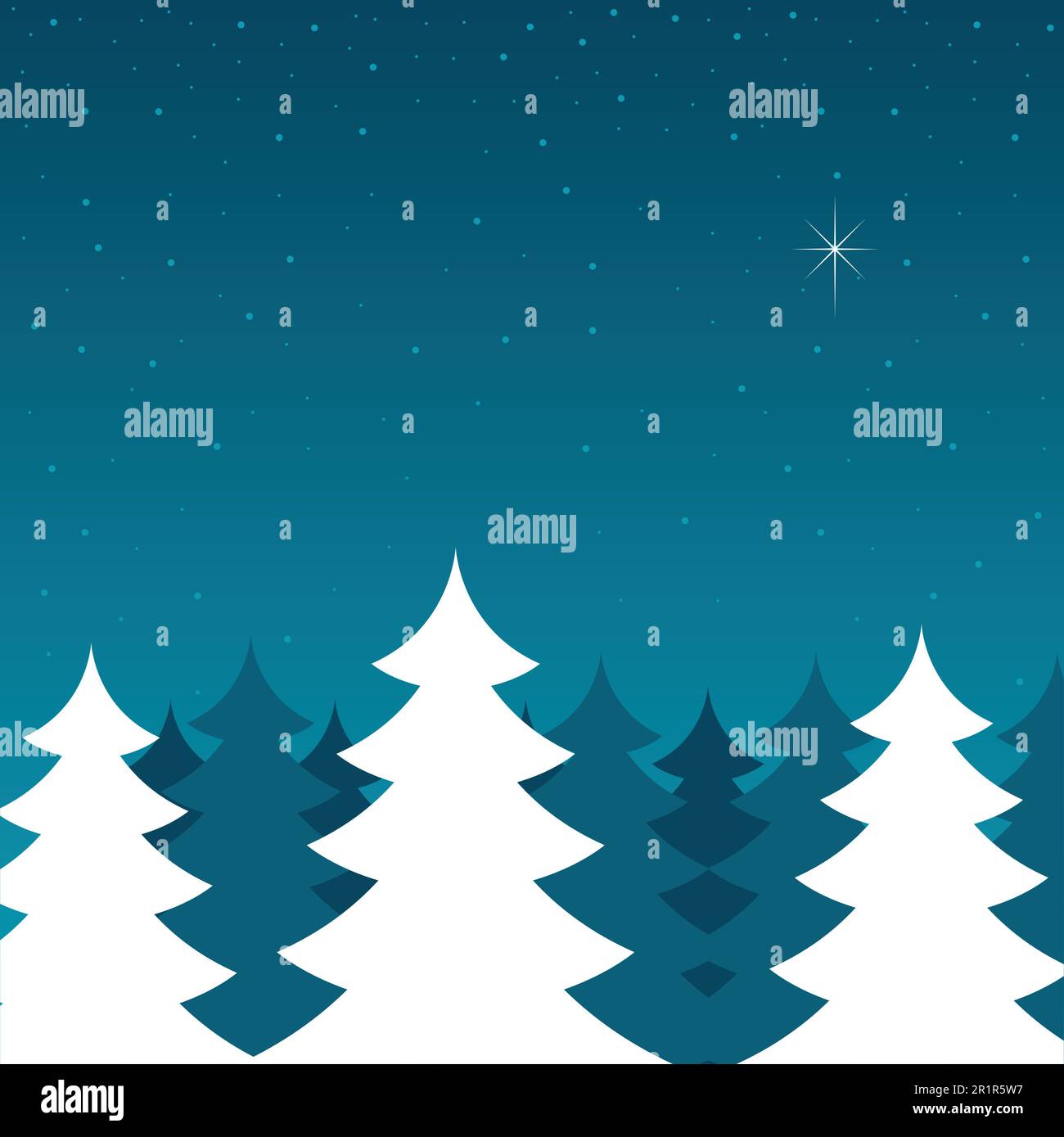 Trees nature forest christmas Stock Vector Images - Alamy