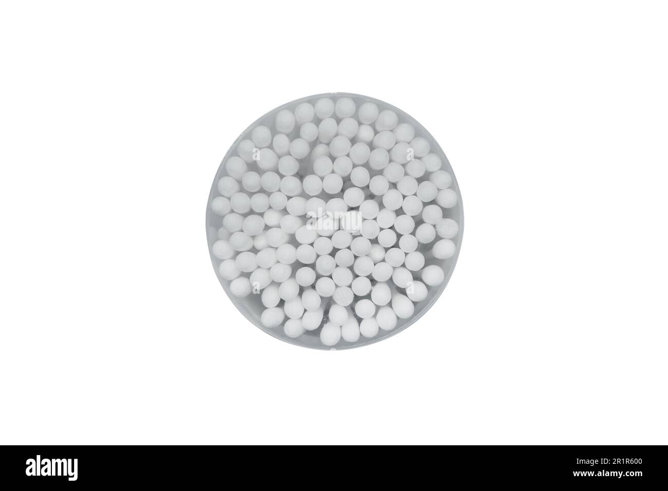 Macro shot set of cotton buds. Cotton buds isolated on white background ...