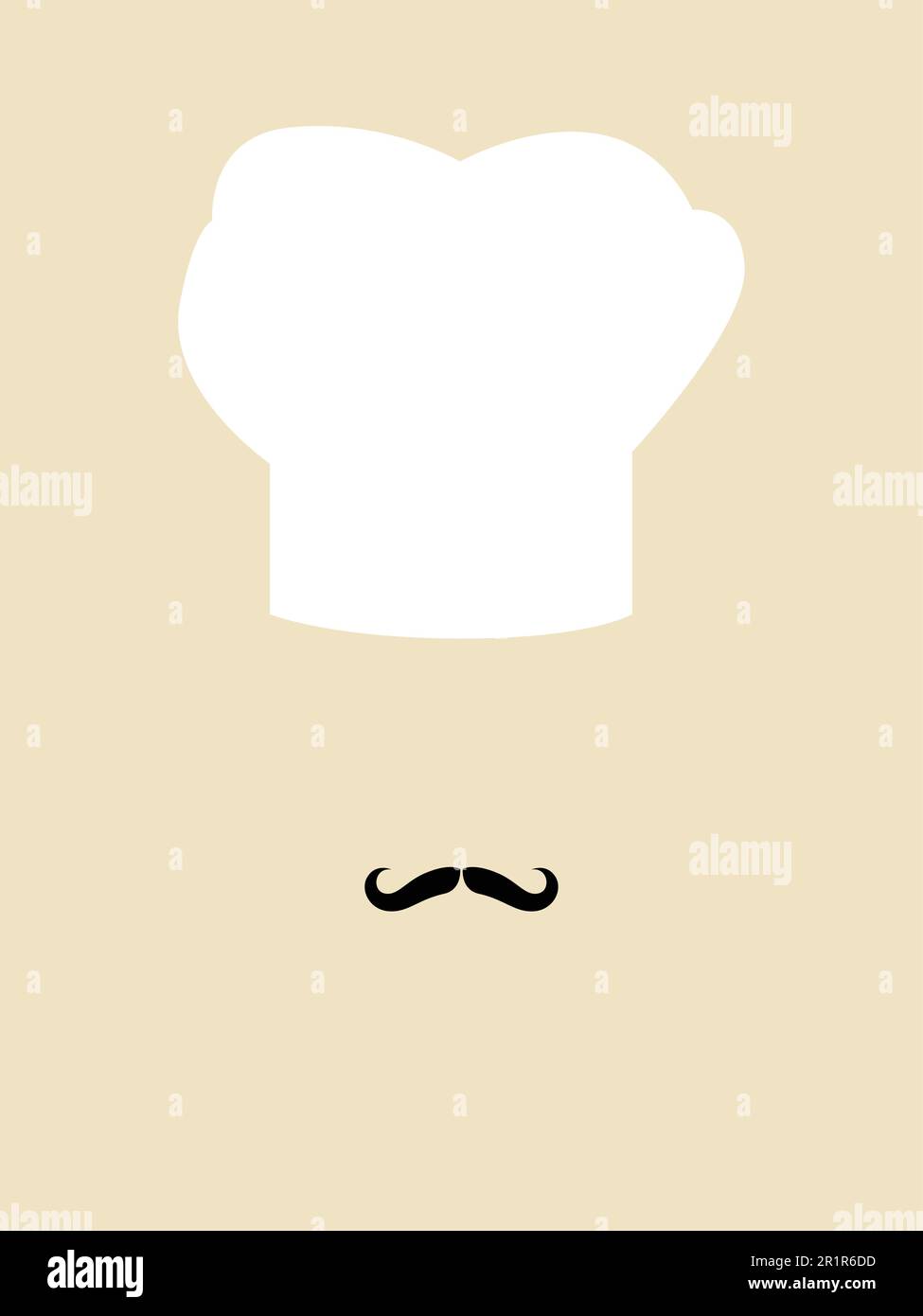 Simple graphic of a chef hat and mustache Stock Vector Image & Art - Alamy