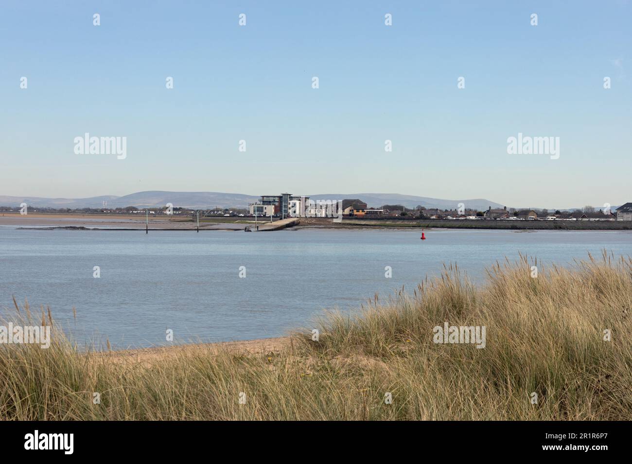 The mouth of the River Wyre Fleetwood Lancashire England Stock Photo ...
