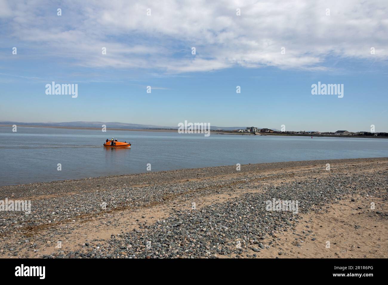 The mouth of the River Wyre Fleetwood Lancashire England Stock Photo ...