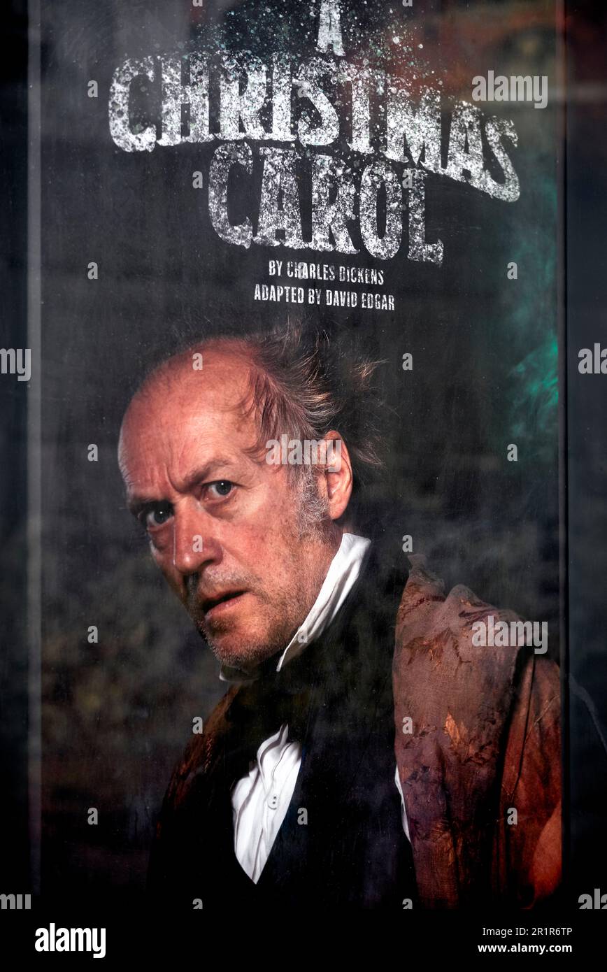 Theatre poster advertising "A Christmas Carol" performance at the Royal ...