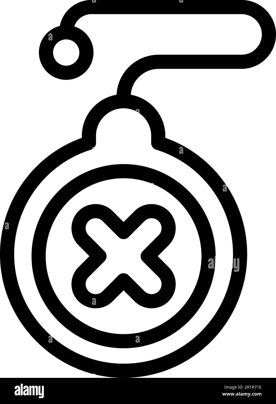 Bomb icon outline vector. Work process. Sad computer Stock Vector Image ...