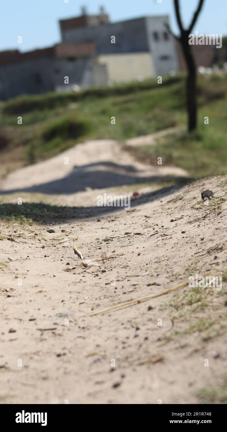 village sand long pathway Stock Photo - Alamy