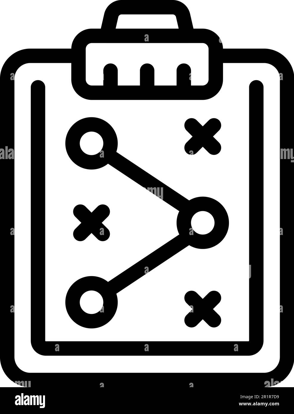 Tactical board icon outline vector. Work laptop. Creative control Stock ...