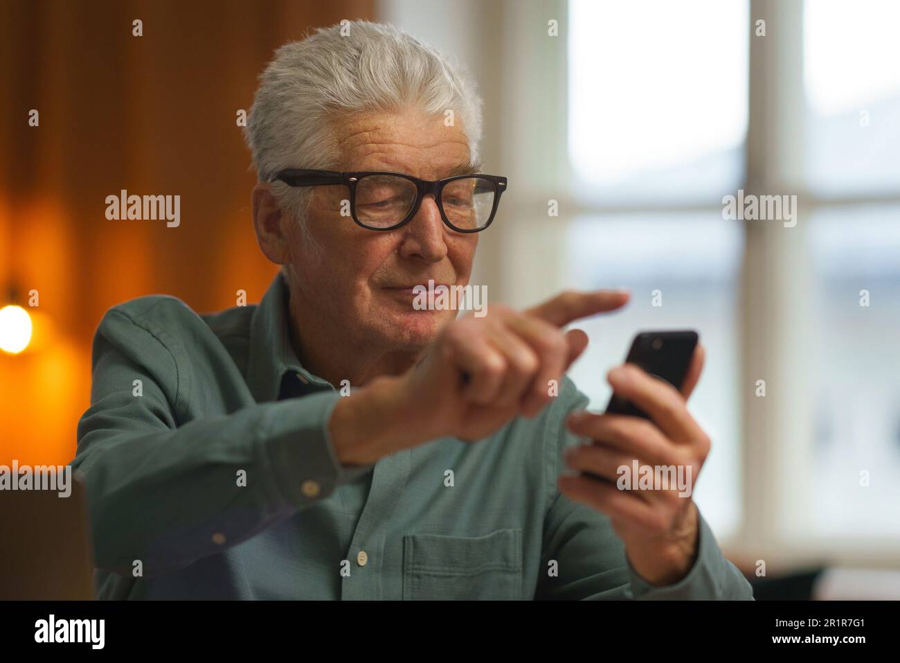 Man scrolling online using hi-res stock photography and images - Alamy