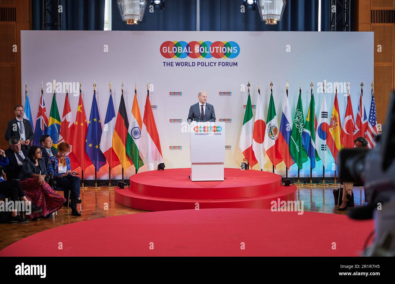 Berlin, Germany. 15th May, 2023. German Chancellor Olaf Scholz (SPD ...