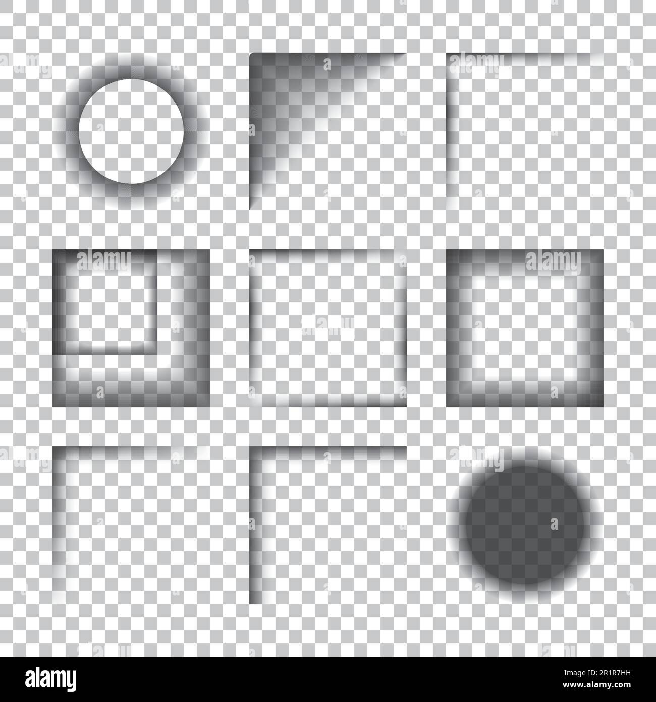 Transparent Realistic Shadow Effects. Vector illustration. Design ...
