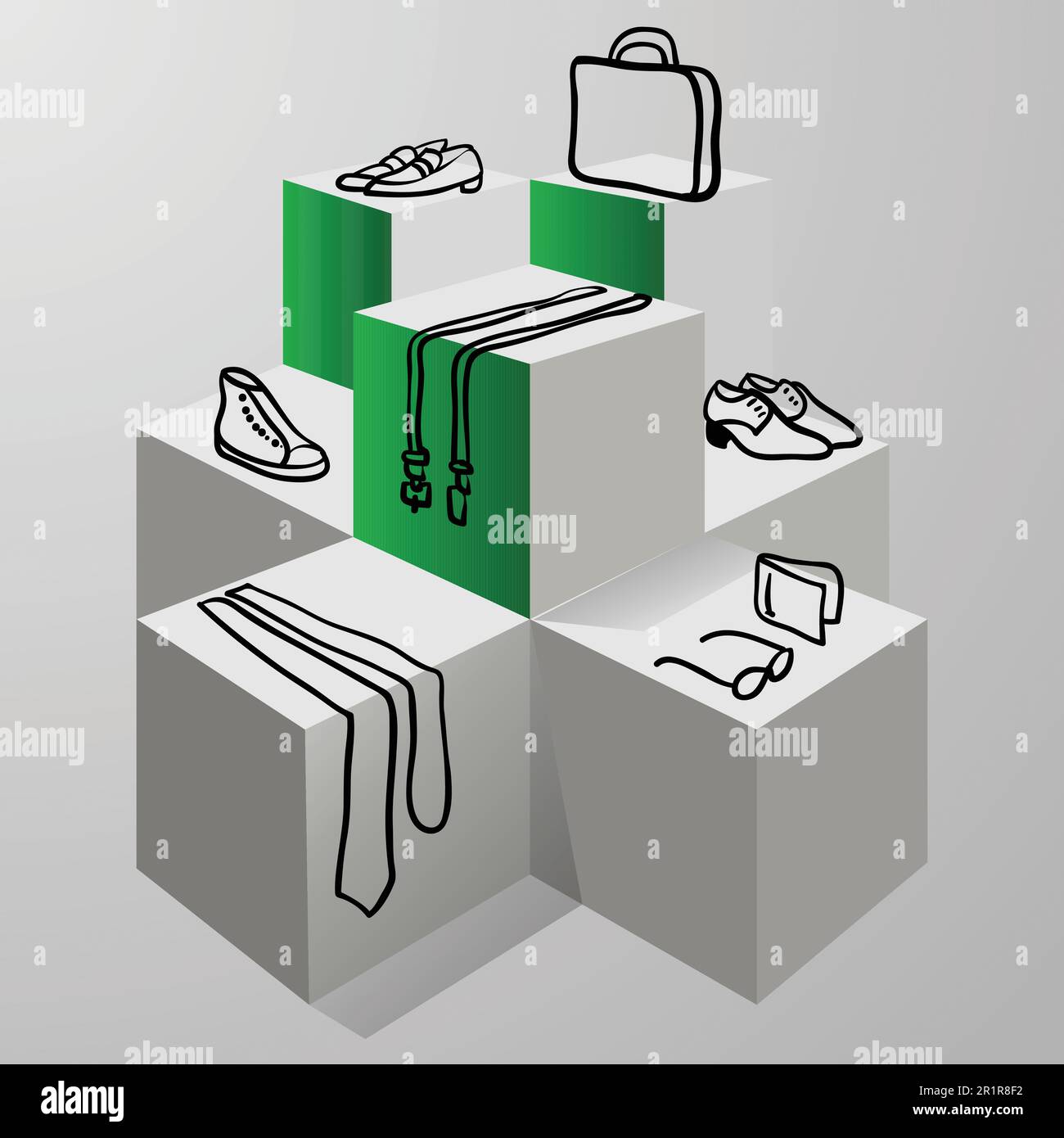 Interior inside collection exhibit Stock Vector Images - Alamy