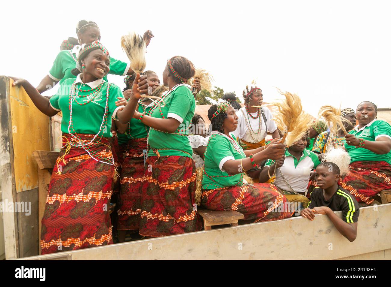 Jos, Nigeria. 12th May 2023. Berom women dance during the Nzem Berom ...