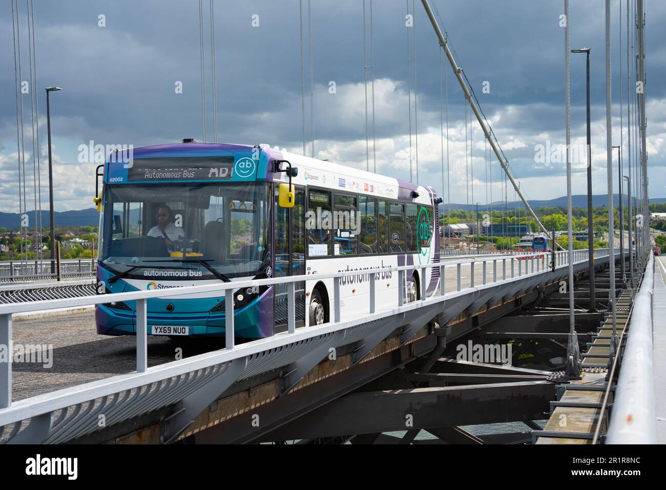 North Queensferry, Scotland, UK. 15 May 2023. Stagecoach autonomous ...