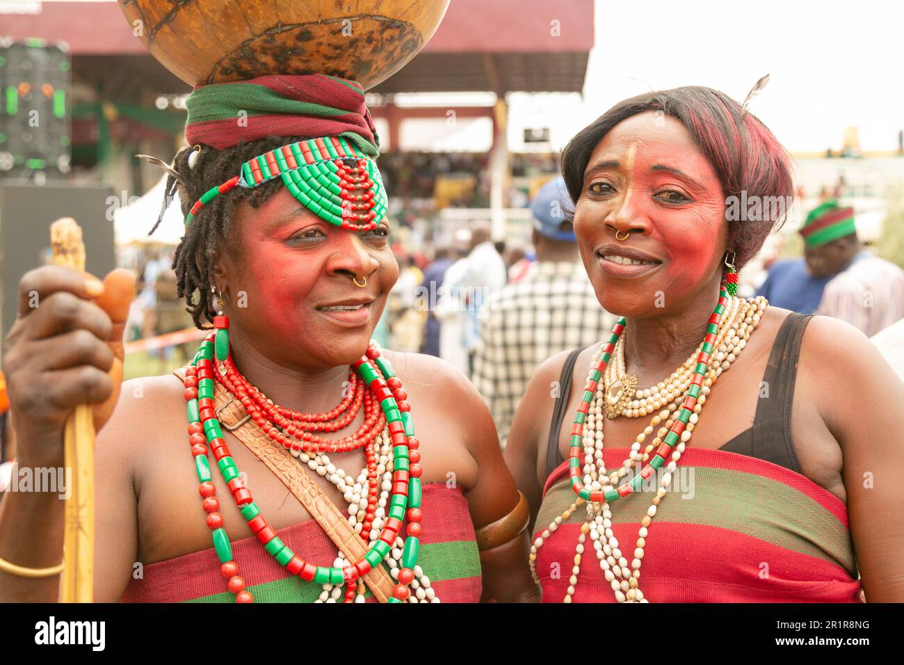 Jos, Nigeria. 12th May 2023. Berom women in their traditional attire ...