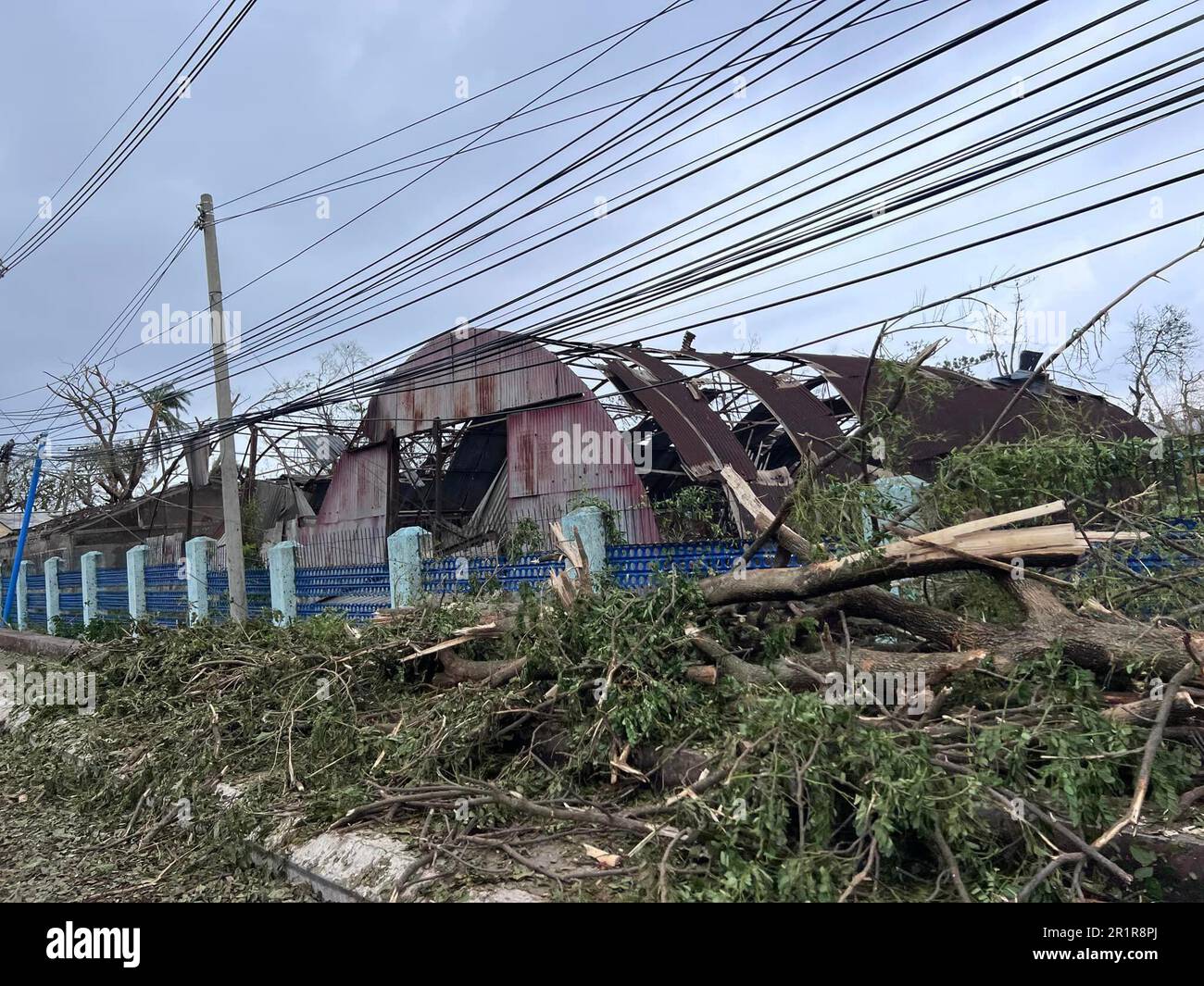 (230515) -- SITTWE, May 15, 2023 (Xinhua) -- This photo taken on May 15 ...