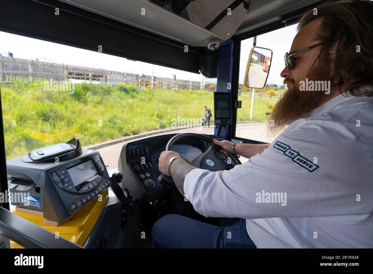 North Queensferry, Scotland, UK. 15 May 2023. Stagecoach autonomous ...