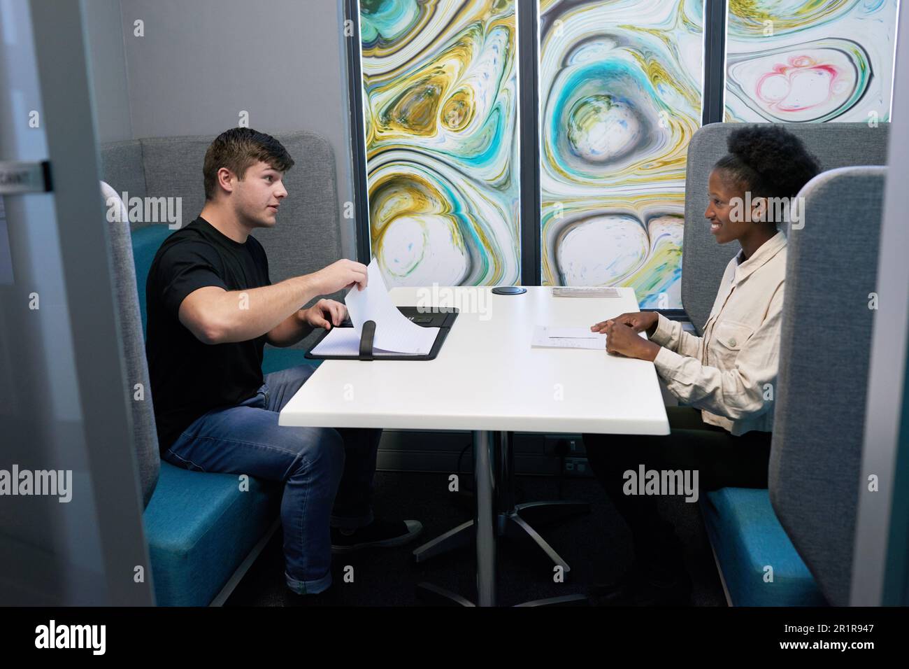 Study booth hi-res stock photography and images - Alamy