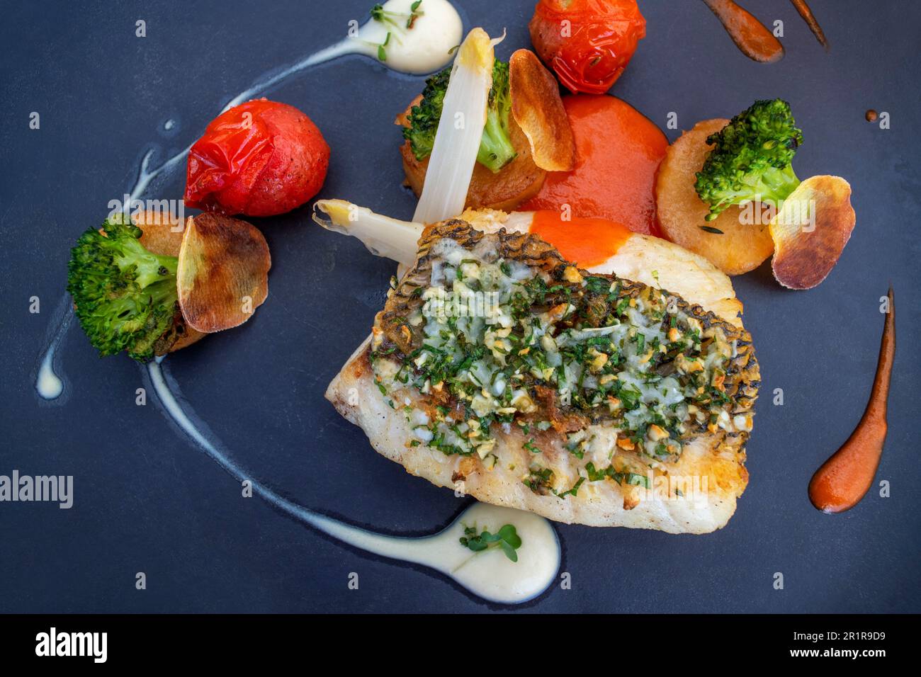 Grilled fish creole style mauritius in The Plantation restaurant in The ...