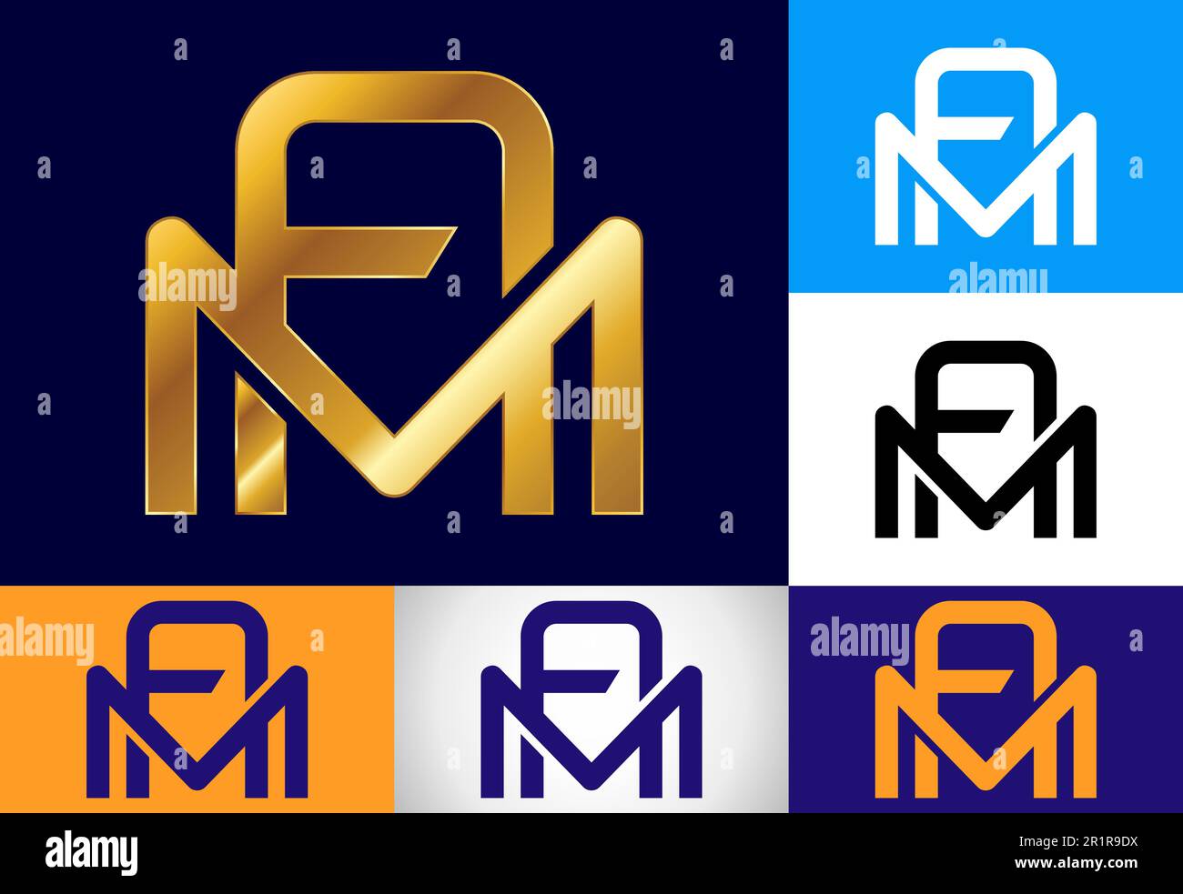 Initial Monogram Letter M A Logo Design Vector. Graphic Alphabet Symbol ...
