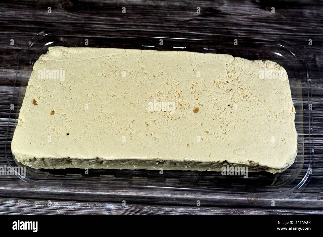 Traditional plain tahini halva or Halawa Tahiniya, the primary ...