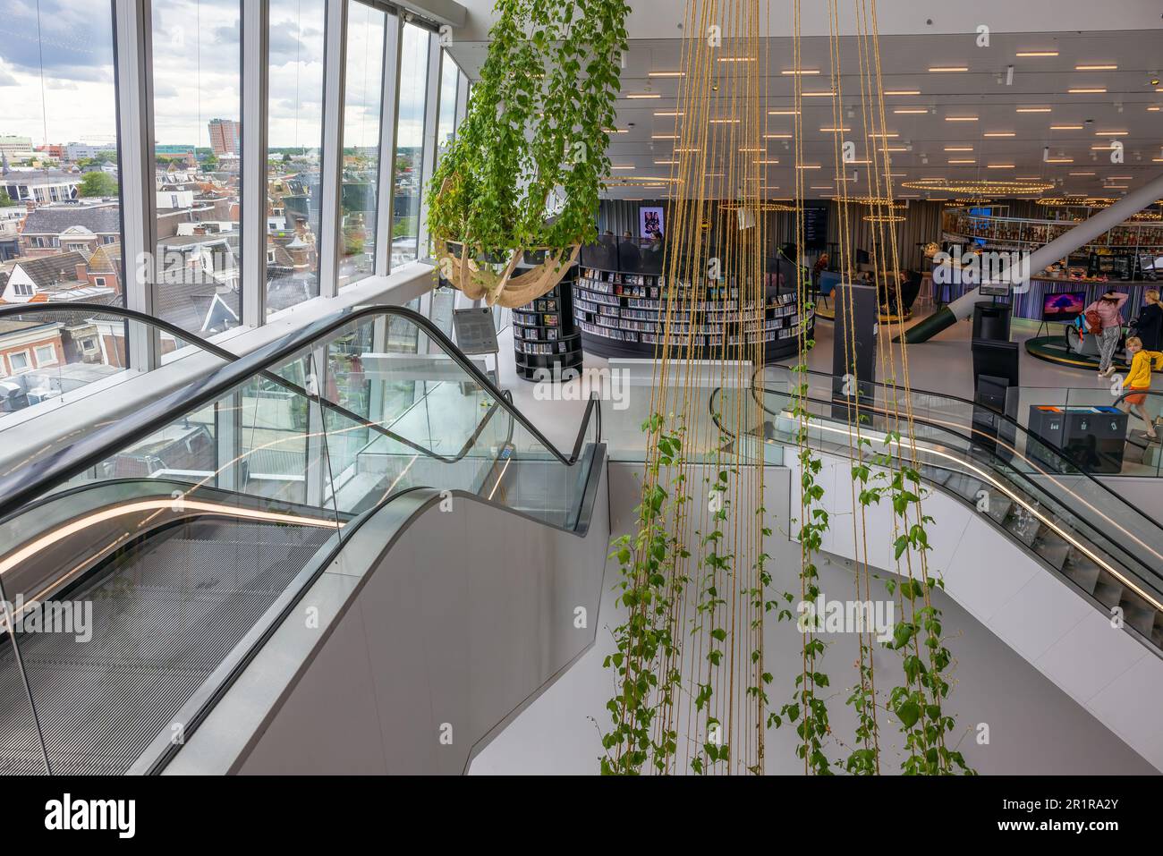 Groningen, The Netherlands - July 7, 2022: Interior of the new modern ...