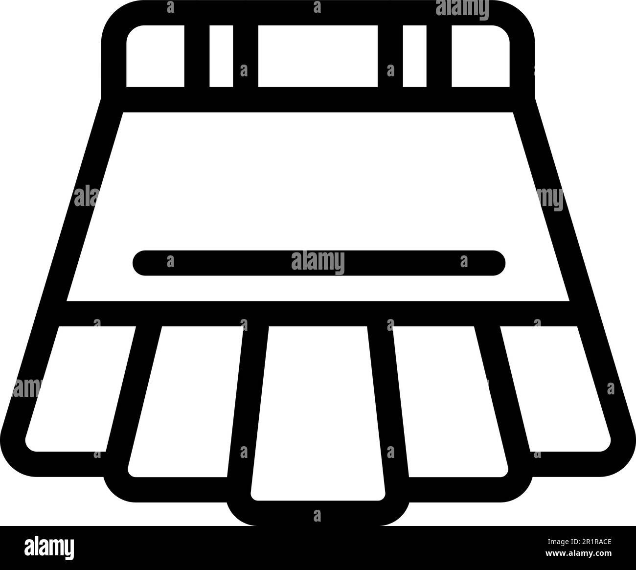Skirt clothes icon outline vector. Fabric design. Garment fashion Stock ...