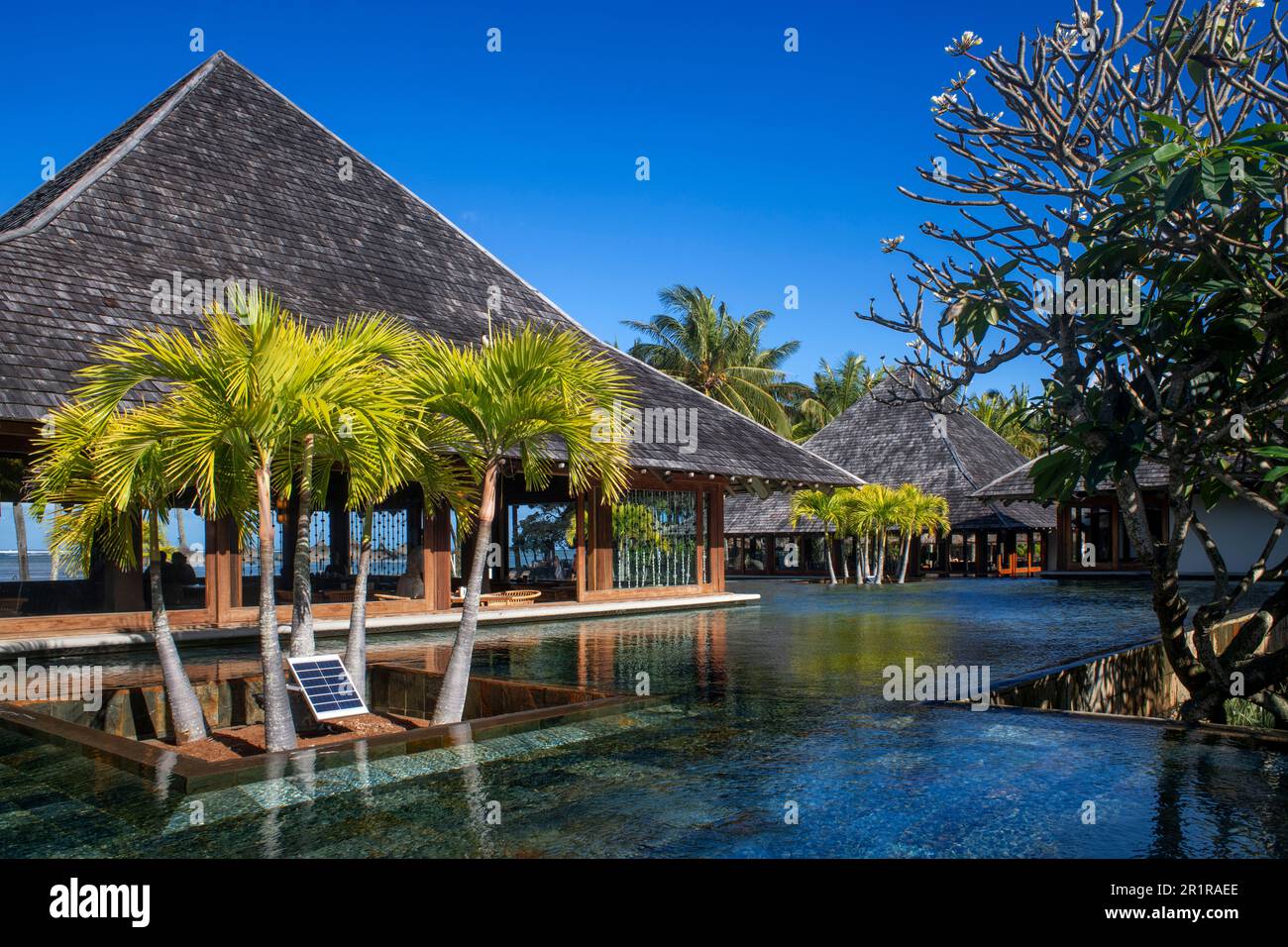 Pool and restaurant of the Heritage Awali luxury five stars hotel in ...