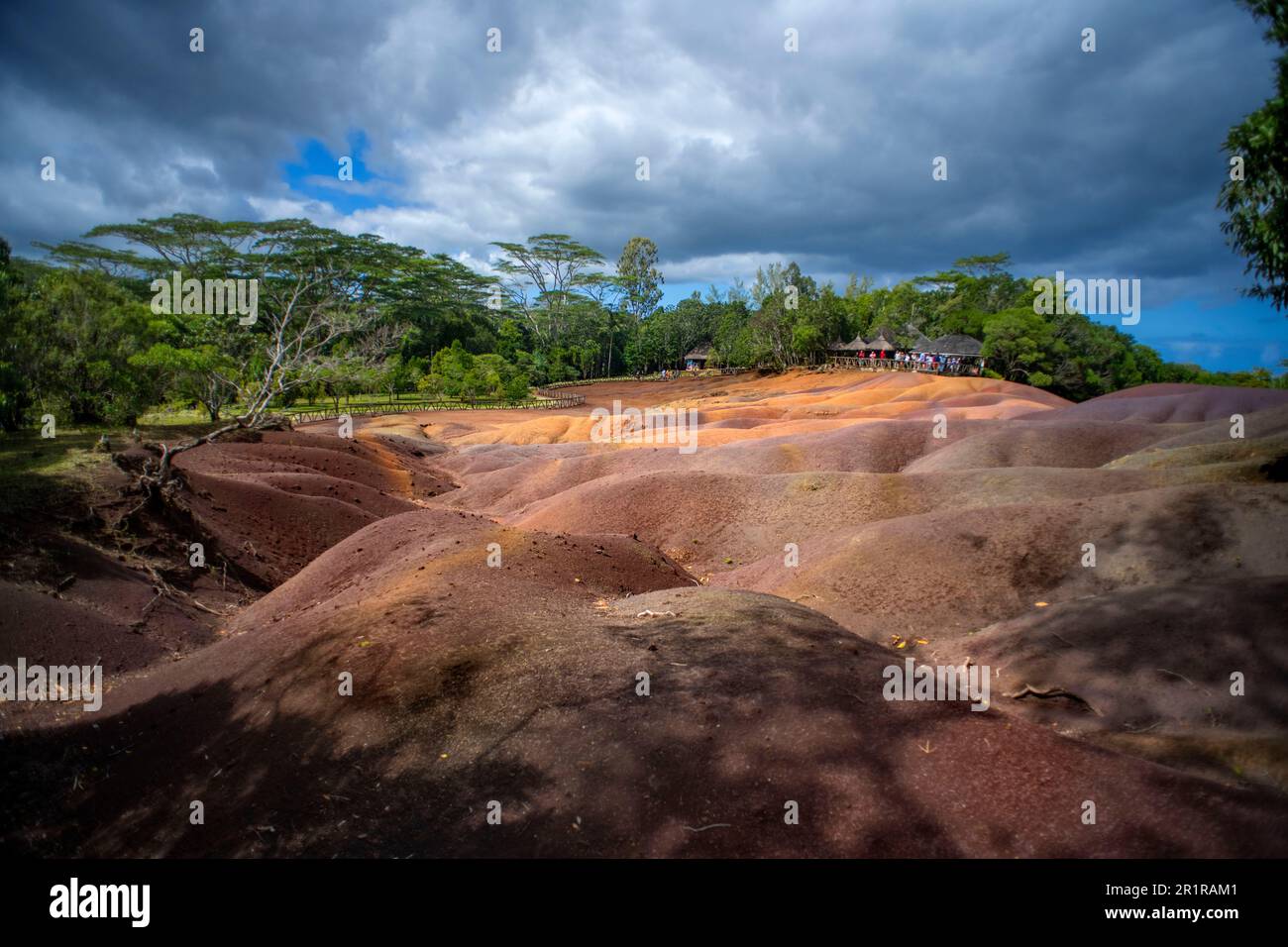 Chamarel seven coloured earth, Black River District, Republic of ...