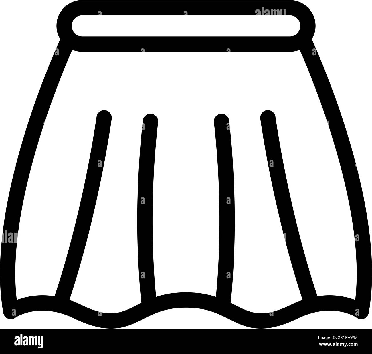 Black Leather Mini Skirt Stock Vector Images Alamy
