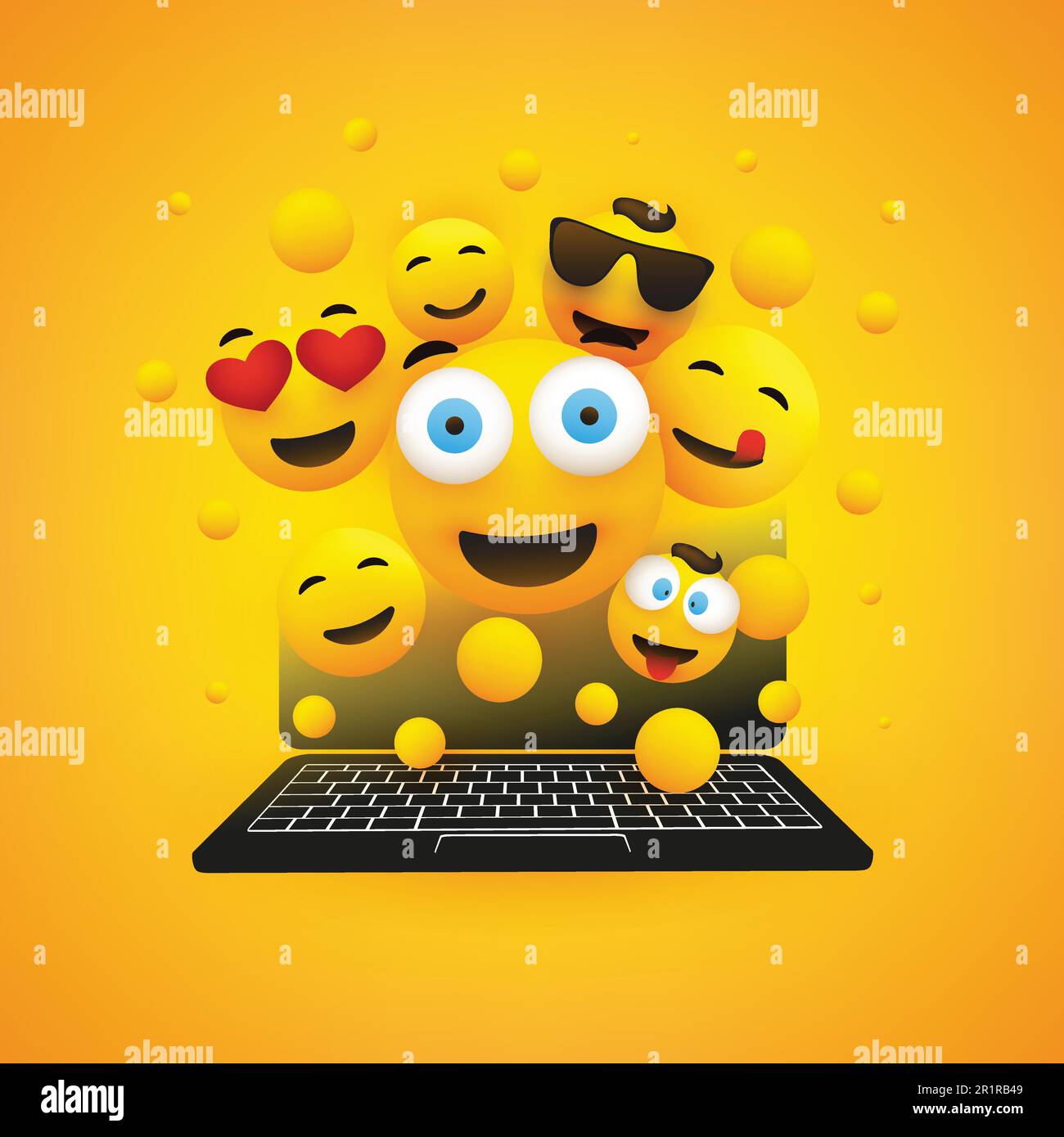 Using laptop computers Stock Vector Images - Alamy