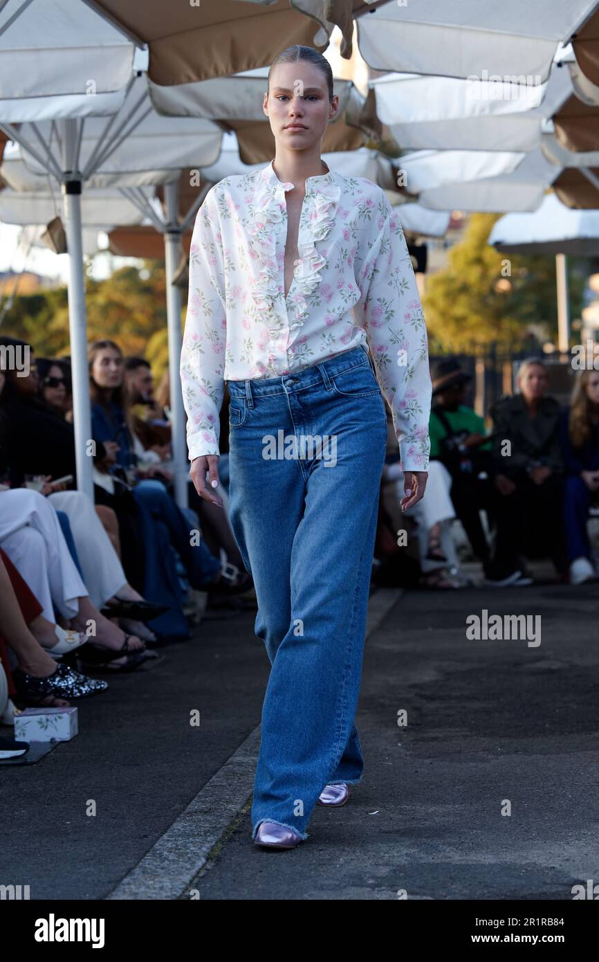 Sydney, Australia. 15th May, 2023. A model walks the runway during the MAGGIE MARILYN show ...