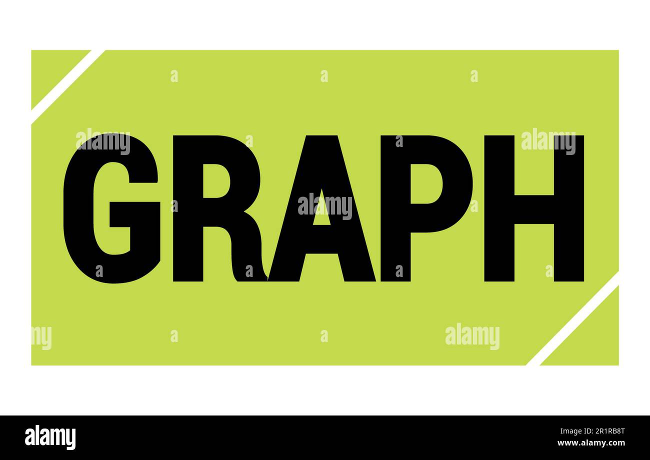 GRAPH text written on green-black rectangle stamp sign Stock Photo - Alamy