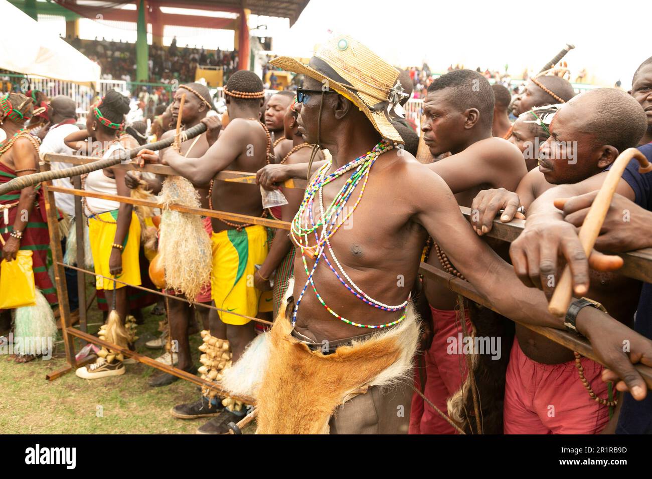 Jos, Nigeria. 12th May 2023. Cross section of Berom cultural dancers ...