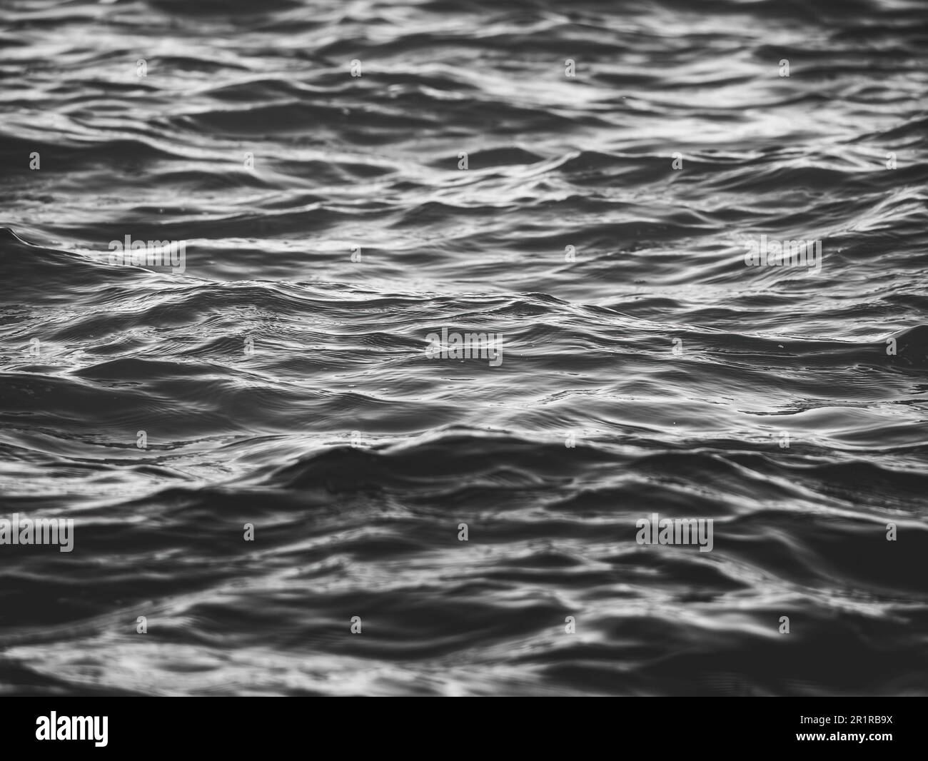 Black and white water ripples surface texture for background Stock ...